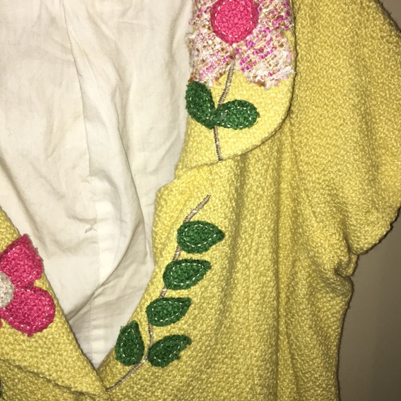 Jackets & Coats | Yellow Flower Jacket | Poshmark